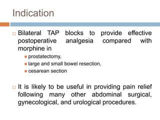 Ultrasound Guided Transversus Abdominis Plane (TAP) Block | PPTX