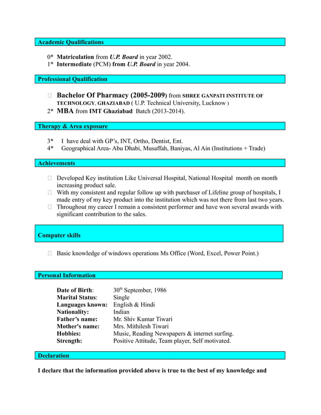 shakti resume-1 | DOC