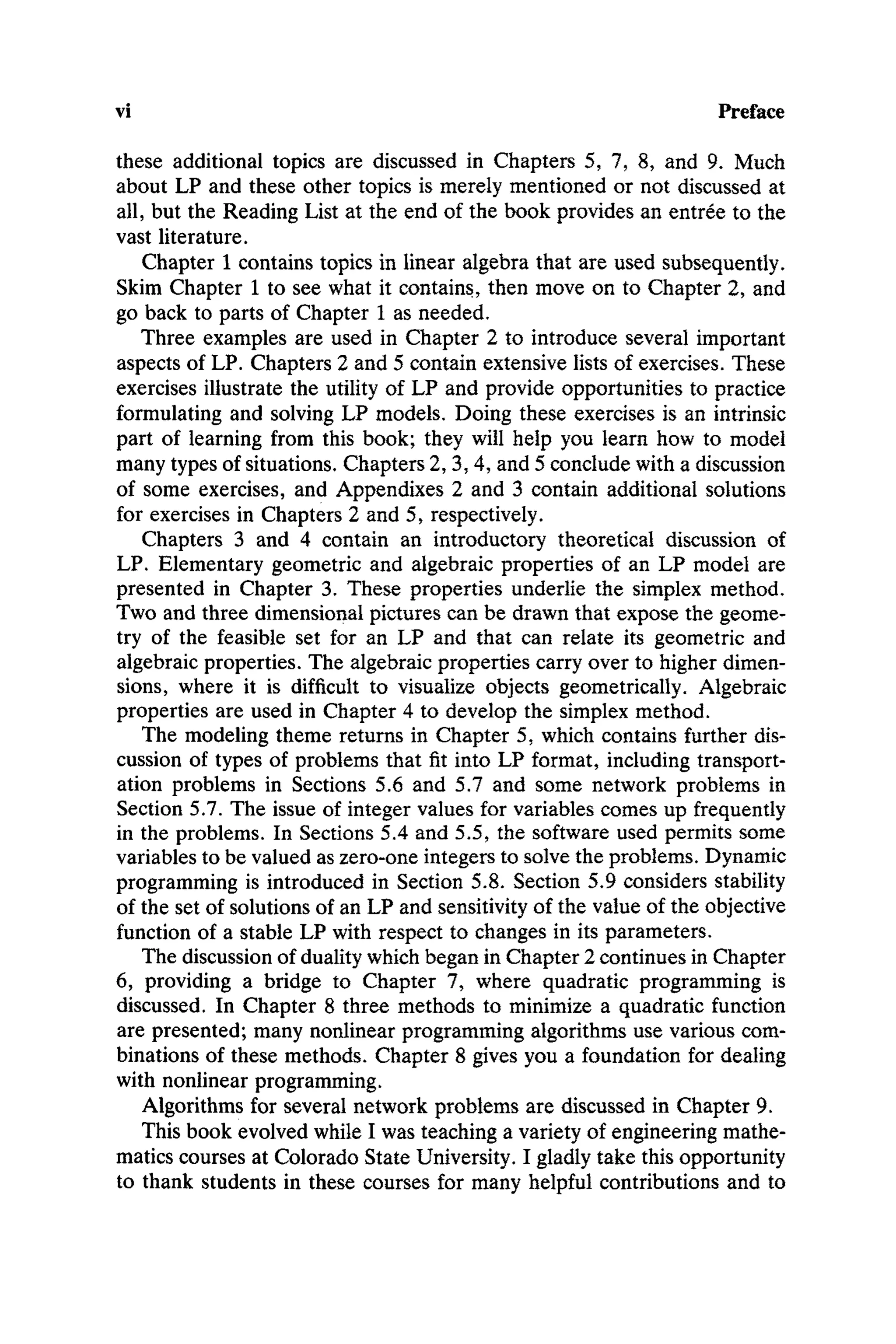 Introduction to Linear Programming Applications and Extensions First ...