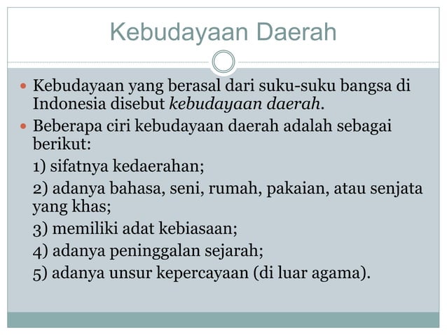 Keragaman Suku Bangsa dan Budaya Indonesia | PPTX