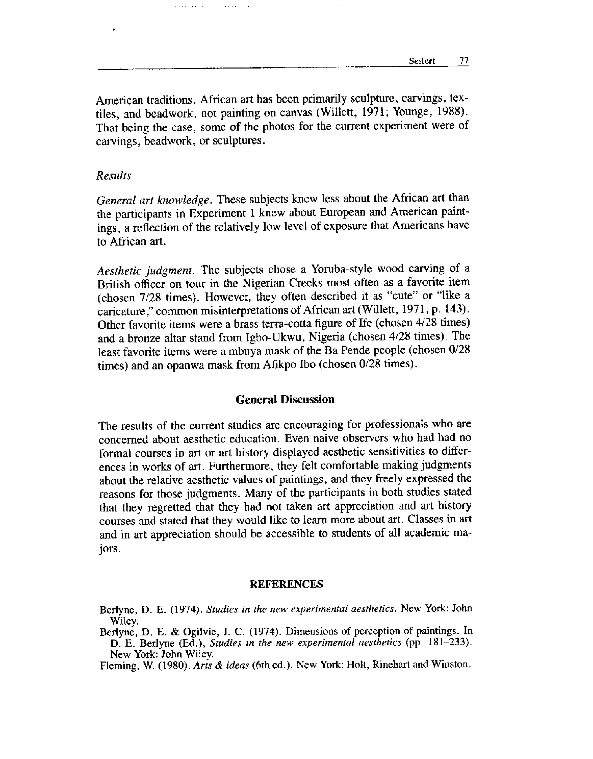 Experimental aesthetics: Implications for aesthetic education of naive art observers. | PDF