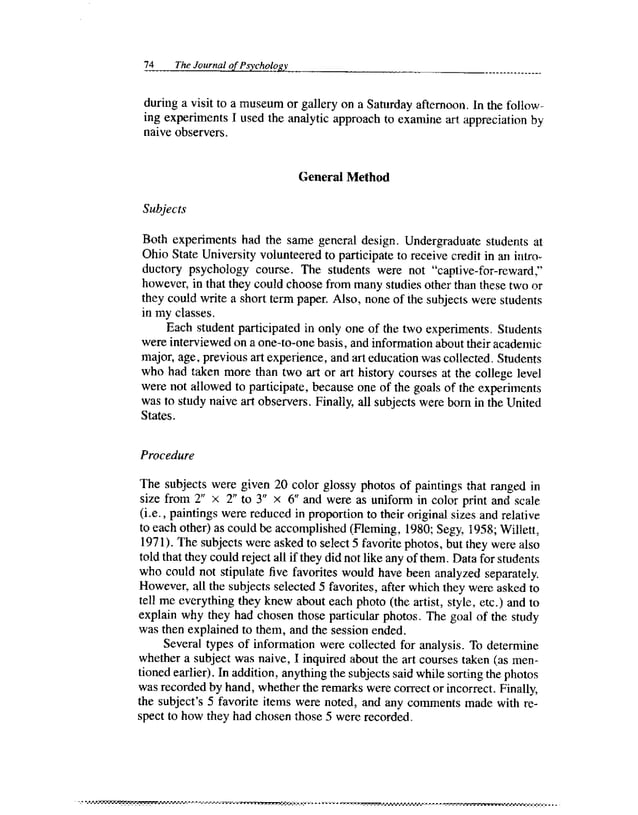 Experimental aesthetics: Implications for aesthetic education of naive art observers. | PDF