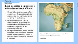 África: relevo, clima e hidrografia - 8° ano | PPTX