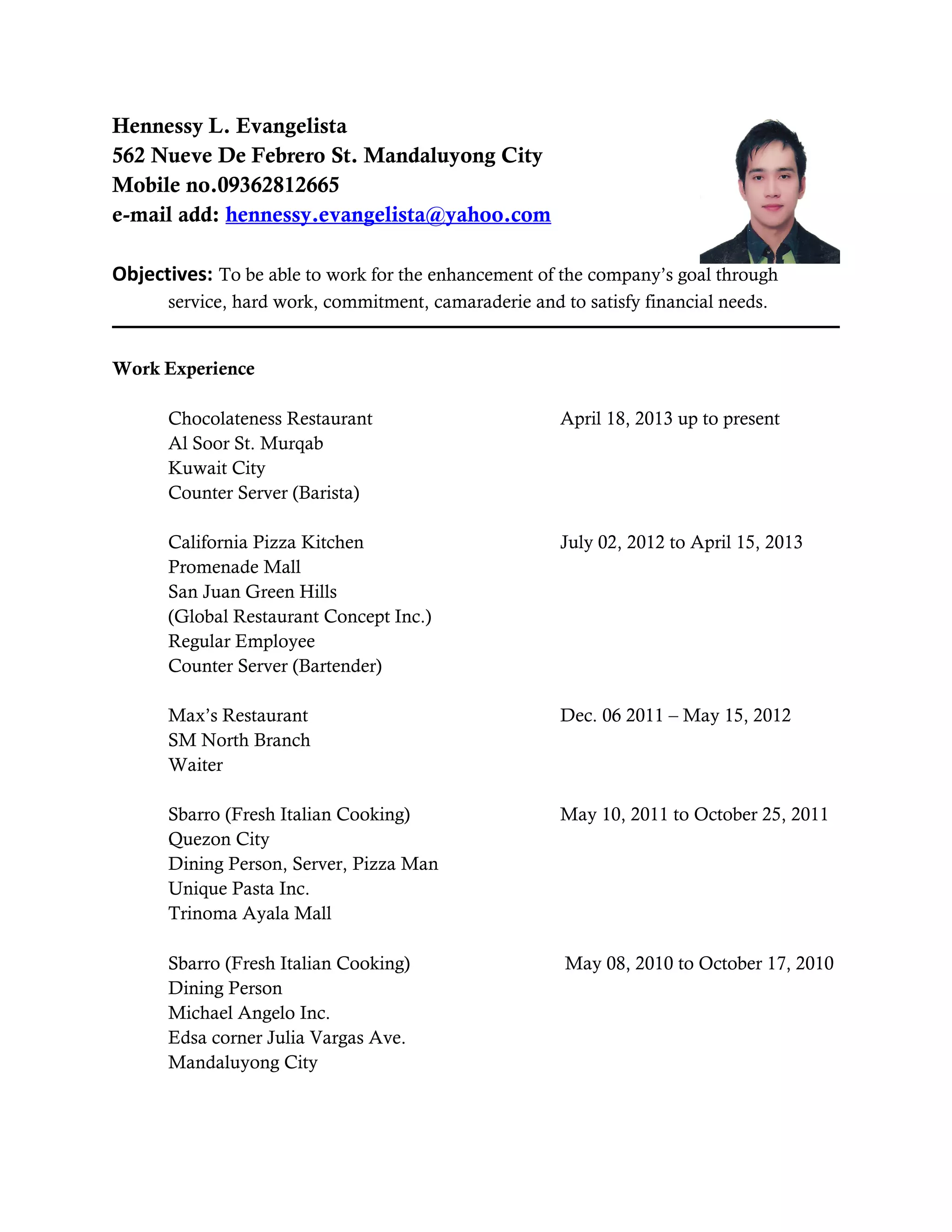 henny resume updated | DOC