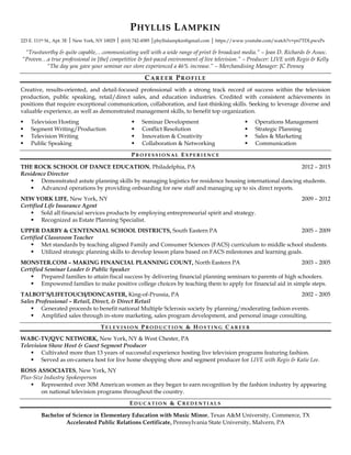 Phyllis Lampkin resume_PL | PDF