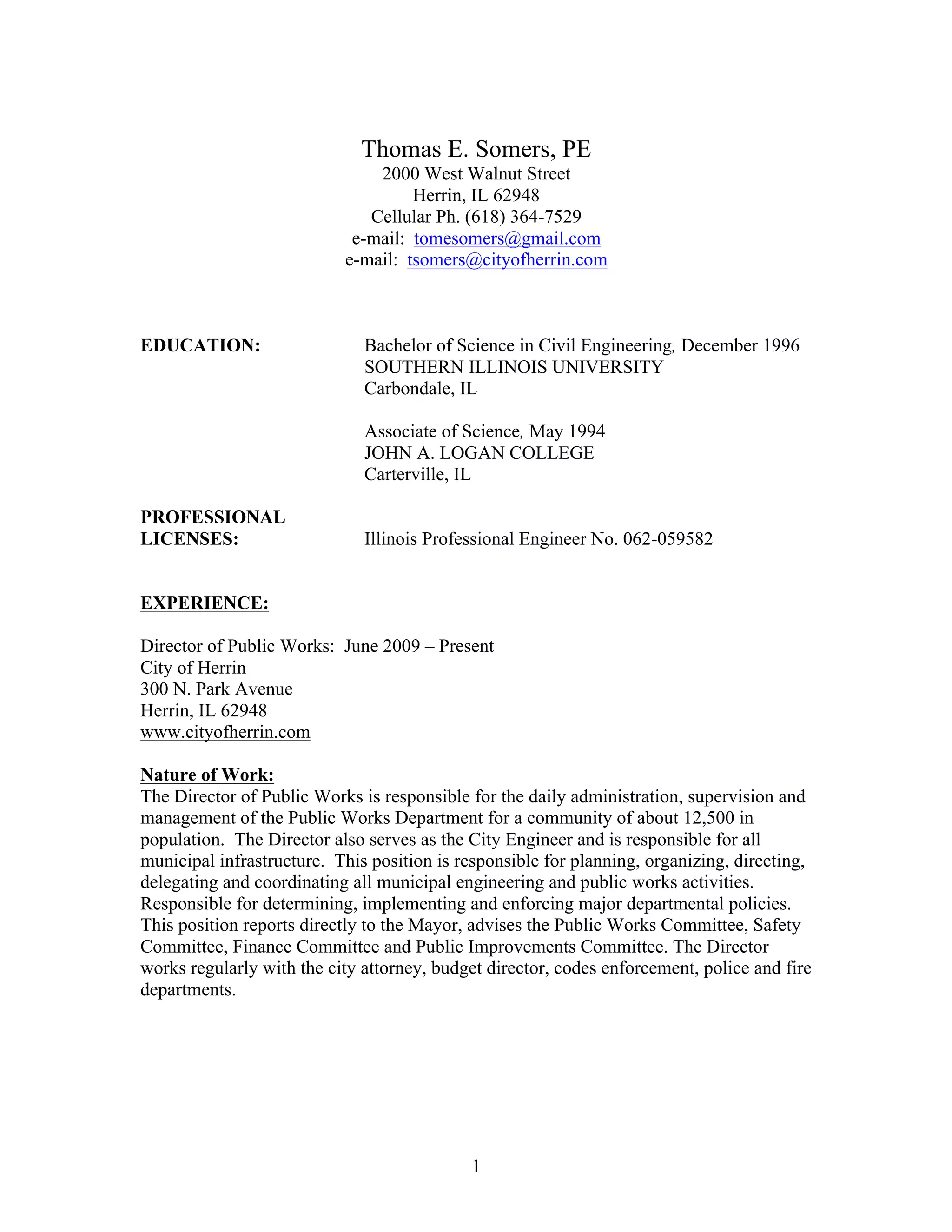 tom resume linkedn | PDF