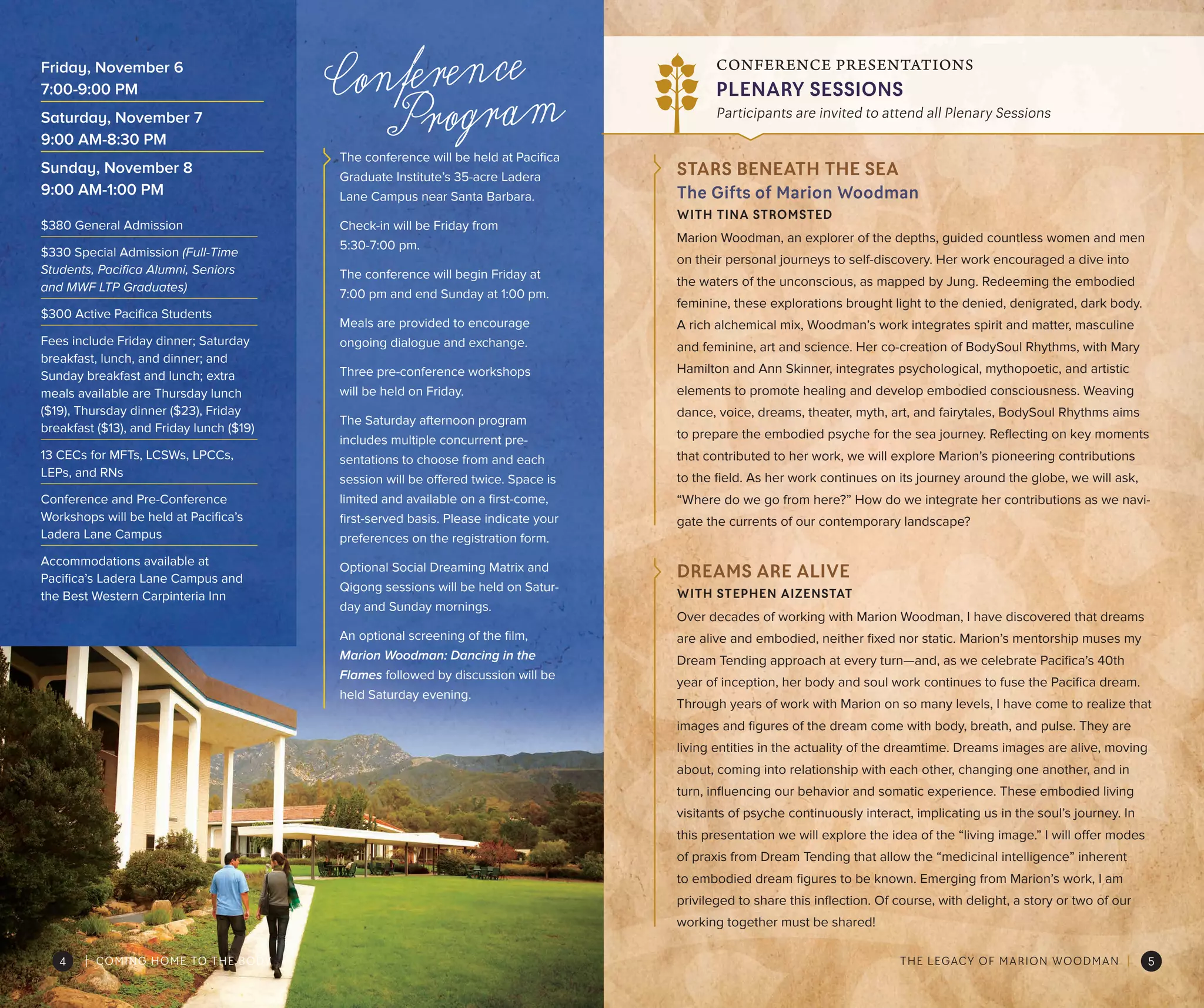 Marion Woodman Conference Brochure | PDF