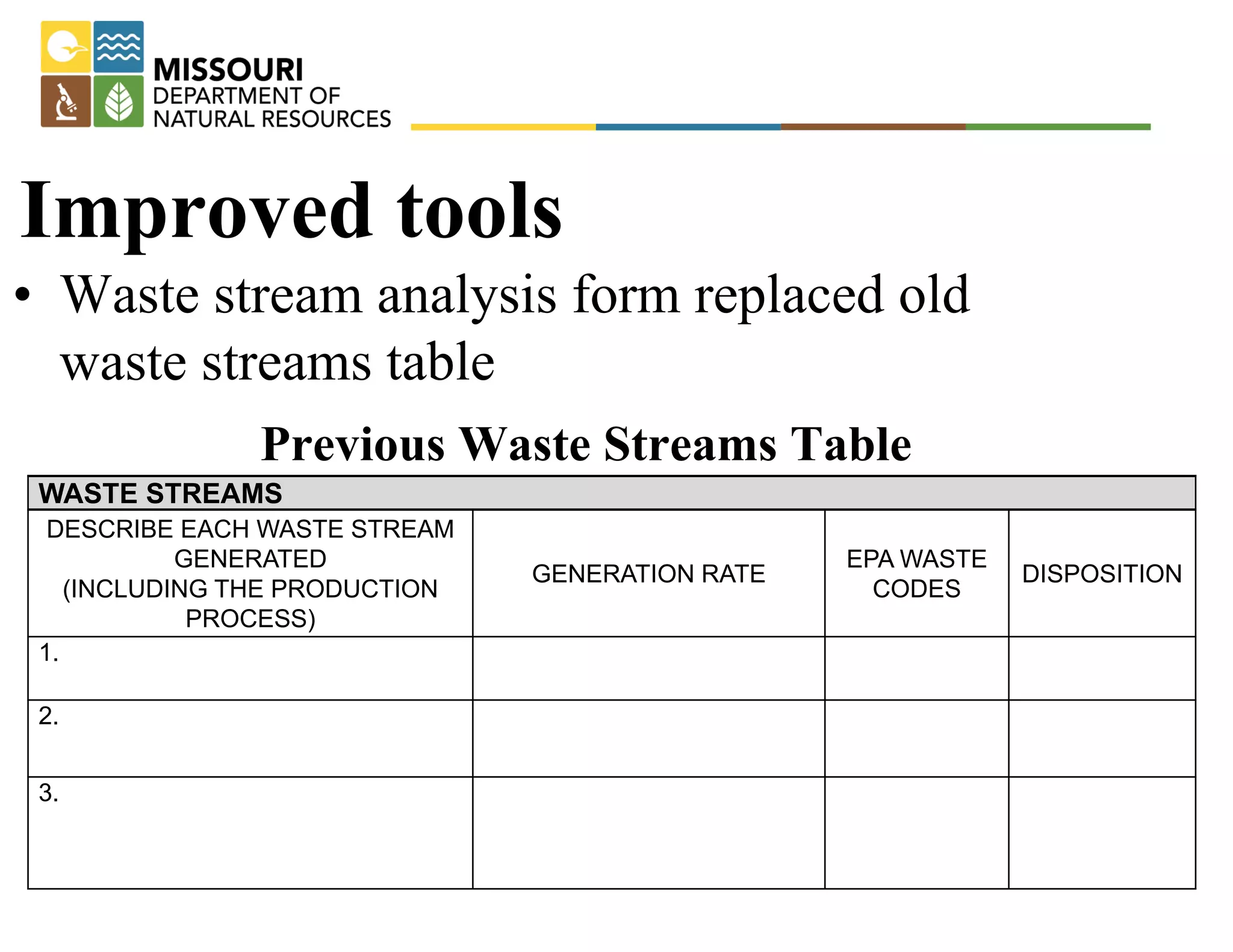 Nicole Eby, Missouri DNR, Hazardous Waste Inspection Checklist Changes ...