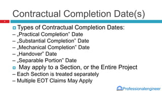 Extension of time (E.O.T) By Ahmed Ibarhim | PPTX