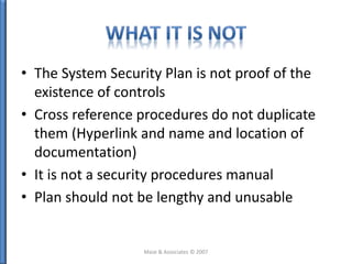 System Security Plans 101 | PPTX