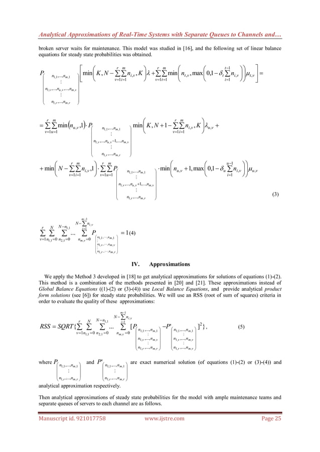 Analytical Approximations of Real-Time Systems with Separate Queues to Channels and Preemptive ...