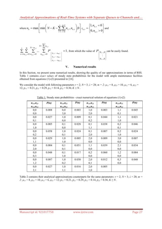Analytical Approximations of Real-Time Systems with Separate Queues to Channels and Preemptive ...