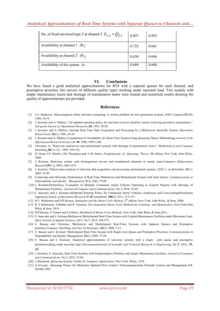 Analytical Approximations of Real-Time Systems with Separate Queues to Channels and Preemptive ...