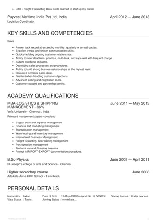Francis xavier CV.., | PDF