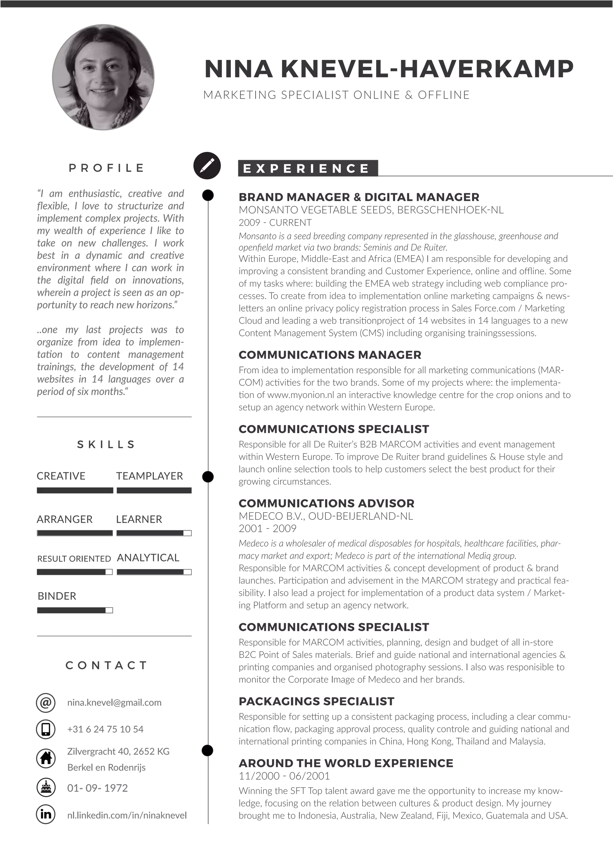 Curriculum Vitae_Nina Knevel-English | PDF