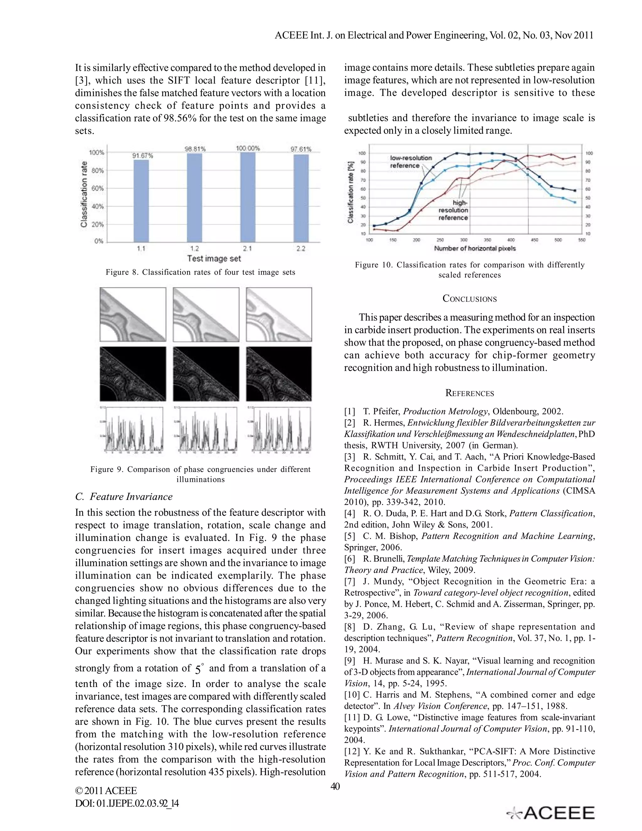 Illumination-robust Recognition and Inspection in Carbide Insert ...