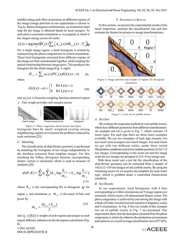 Illumination-robust Recognition and Inspection in Carbide Insert Production | PDF