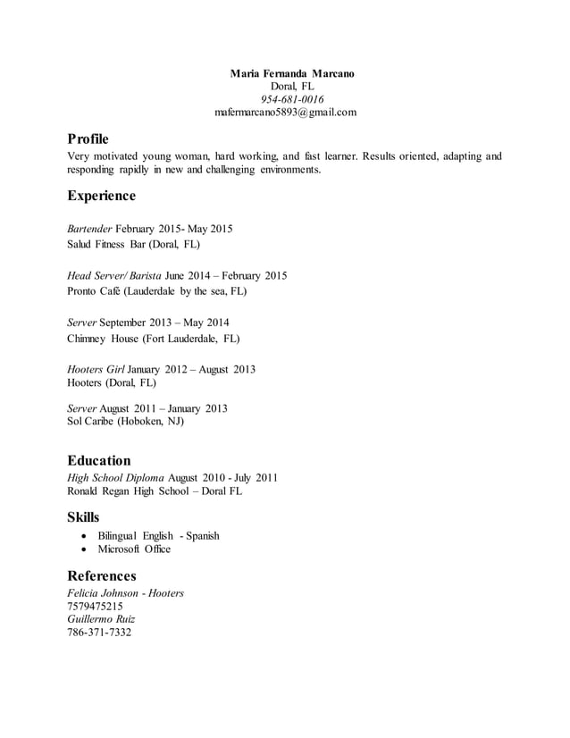 Resume Maria Fernanda Marcano (1) | DOCX