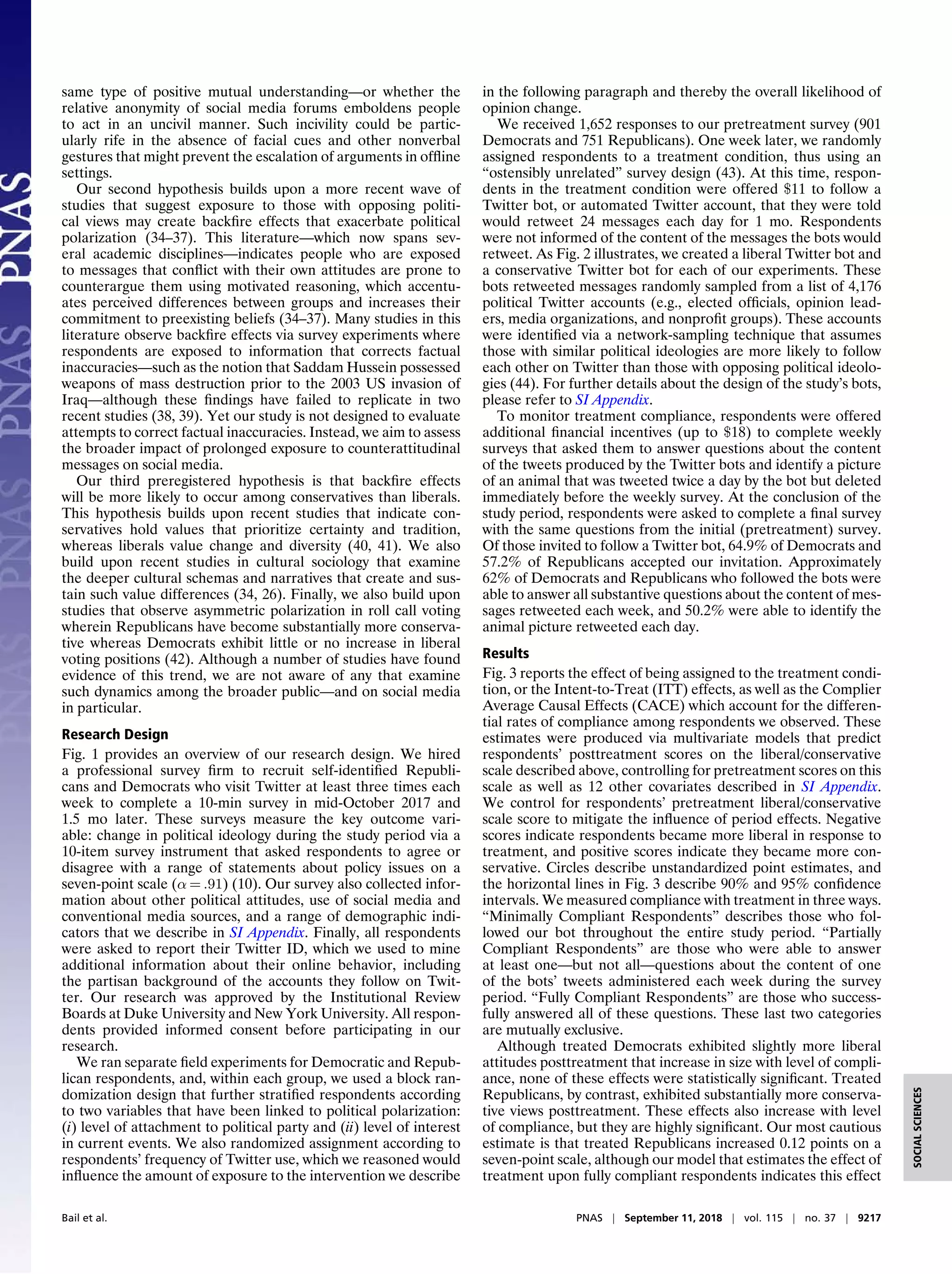 Exposure to opposing views on social media can increase political ...