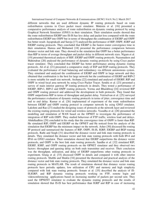 A Comparative Performance Analysis of Route Redistribution among Three ...