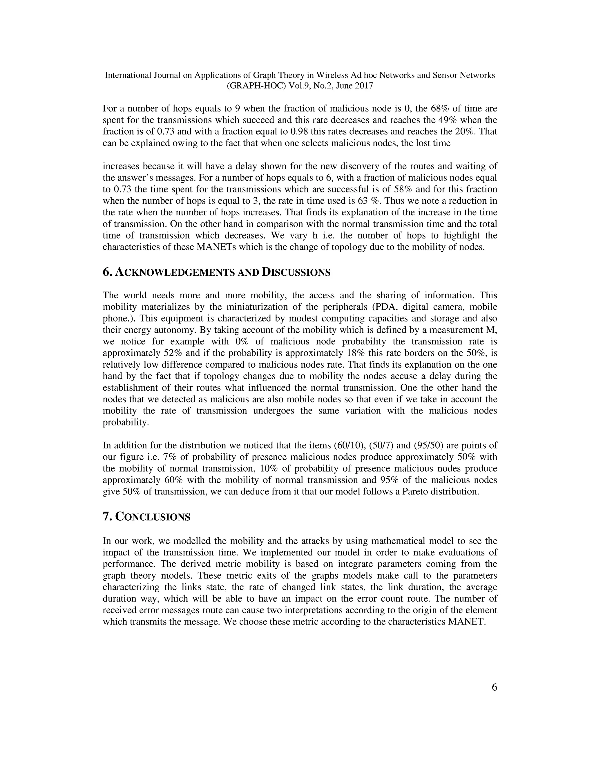 A Proposal Analytical Model And Simulation Of The Attacks In Routing Protocols Of Manets
