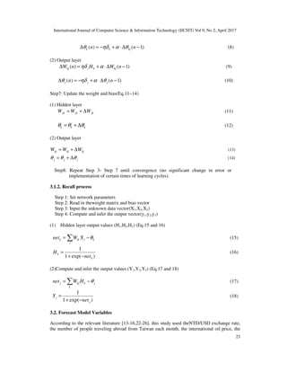 TOURISM DEMAND FORECASTING MODEL USING NEURAL NETWORK | PDF