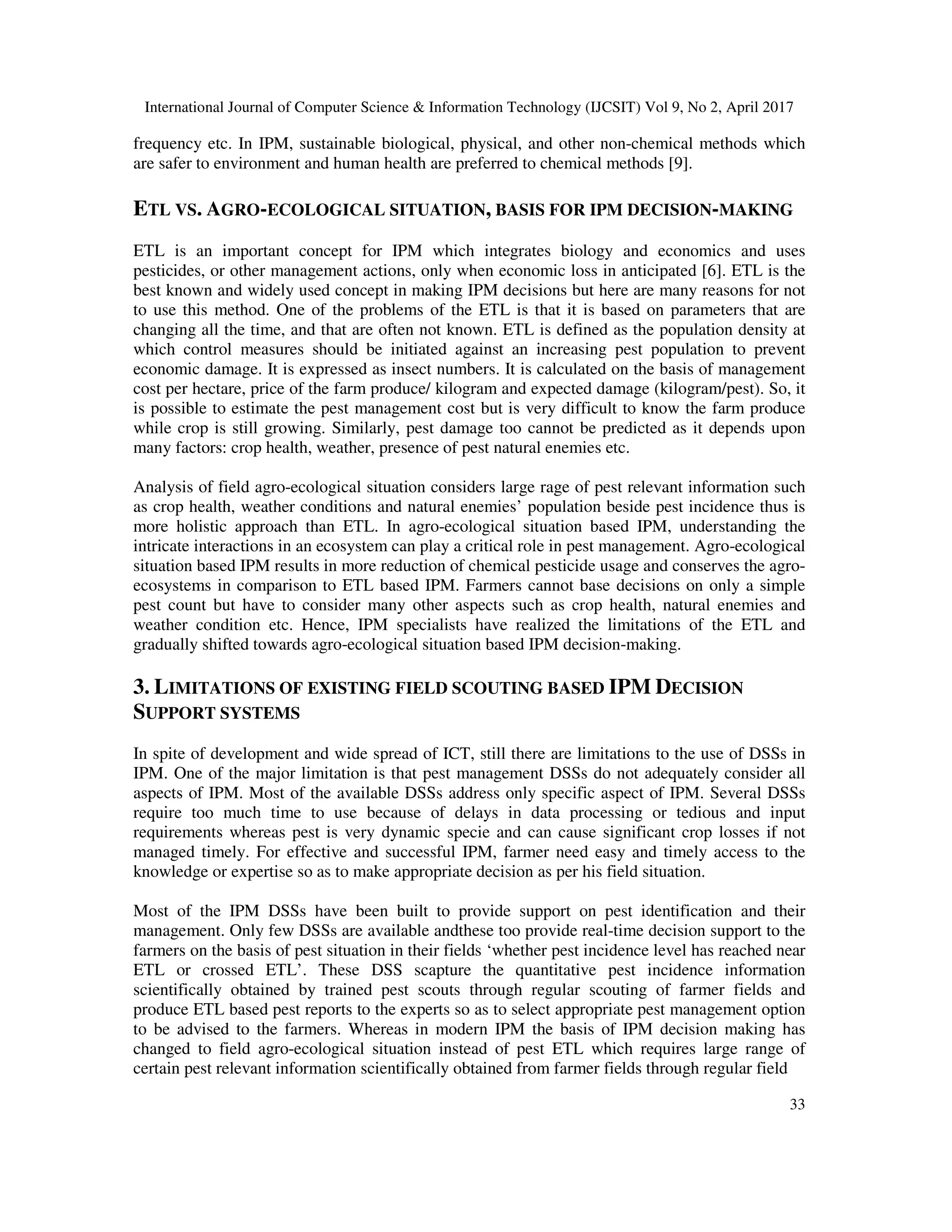 Decision Making in Integrated Pest Management and Bayesian Network | PDF