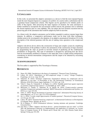 Using Adaptive Automata In Grammar-Based Text Compression To Identify Frequent Substrings | PDF