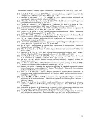 Using Adaptive Automata In Grammar-Based Text Compression To Identify Frequent Substrings | PDF
