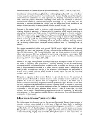 A Survey of Different Approaches for Overcoming the Processor - Memory Bottleneck | PDF