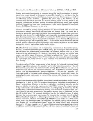 A Survey of Different Approaches for Overcoming the Processor - Memory Bottleneck | PDF