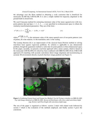 EVALUATION OF THE VISUAL ODOMETRY METHODS FOR SEMI-DENSE REAL-TIME | PDF