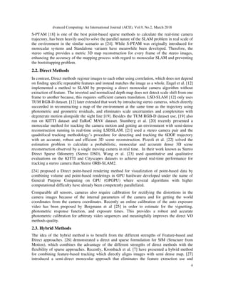 EVALUATION OF THE VISUAL ODOMETRY METHODS FOR SEMI-DENSE REAL-TIME | PDF