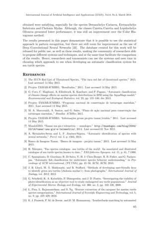 Texture Classification of Sea Turtle Shell based on Color Features: Color Histograms and ...