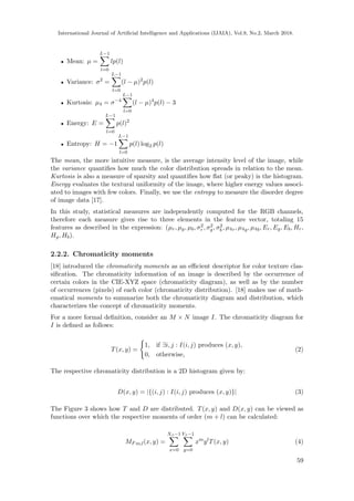 Texture Classification of Sea Turtle Shell based on Color Features: Color Histograms and ...