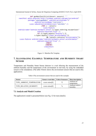 MOBILE PHONE SENSORS META-MODEL | PDF