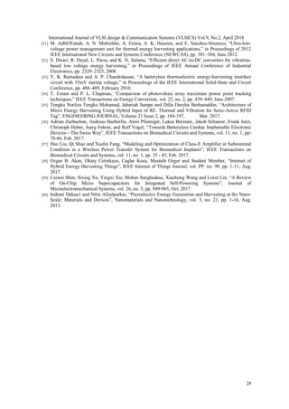 A CONTEMPORARY SURVEY ON ENERGY HARVESTING TECHNIQUES FOR NEXT ...