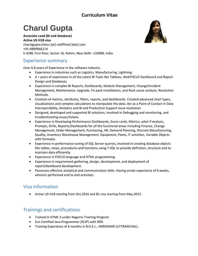 Resume - Charul Gupta - External | PDF