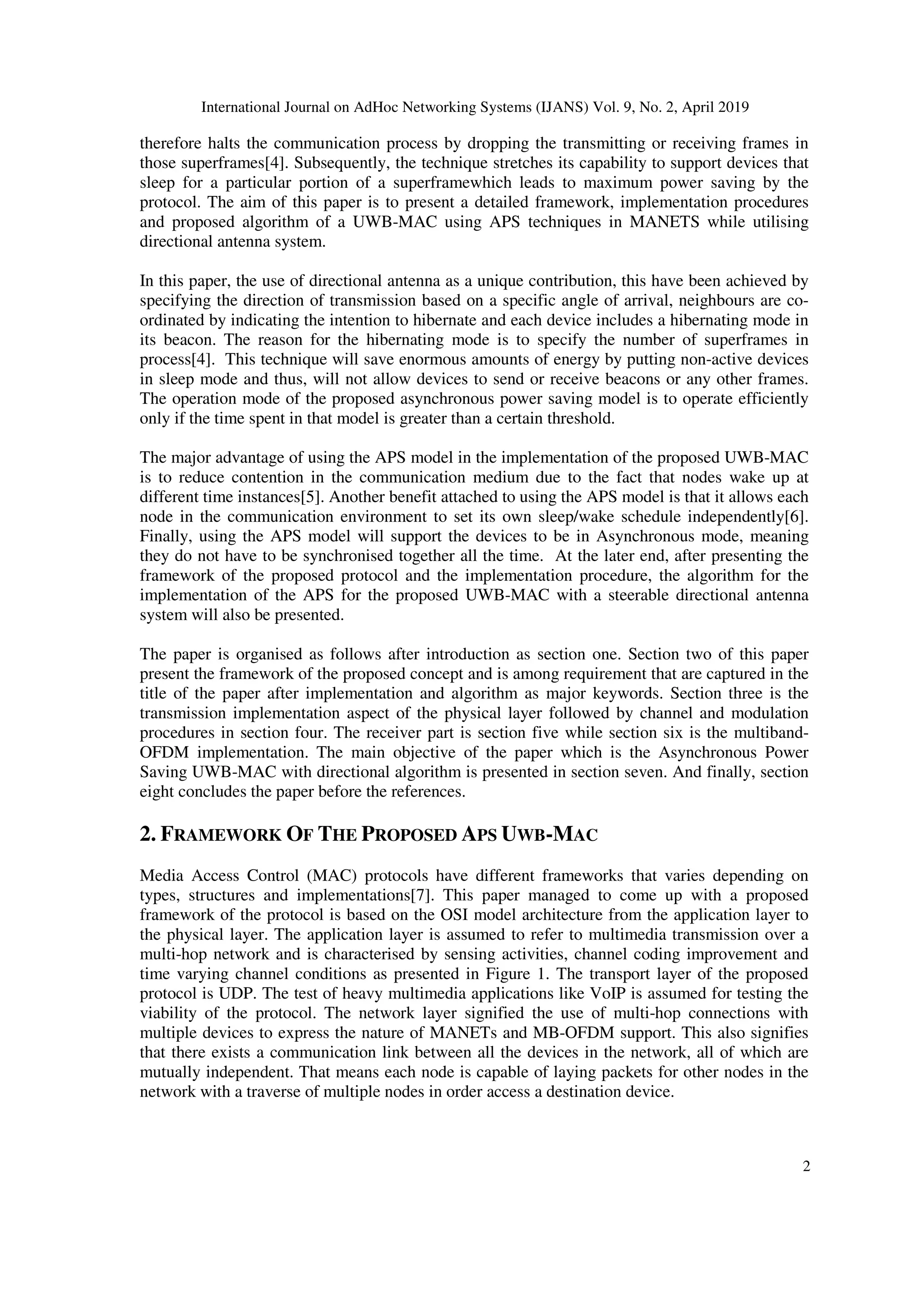 Framework Implementation And Algorithm For Asynchronous Power Saving