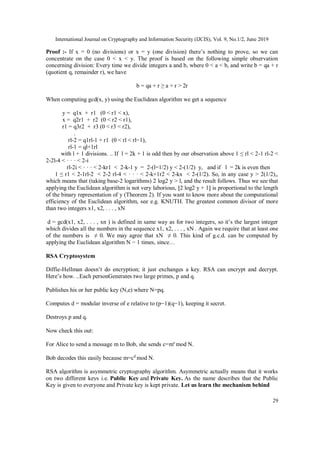 CRYPTOLOGY AND INFORMATION SECURITY - PAST, PRESENT, AND FUTURE ROLE IN ...