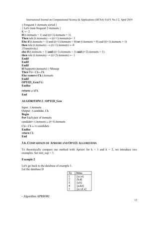 A NEW EXTRACTION OPTIMIZATION APPROACH TO FREQUENT 2 ITEMSETS | PDF