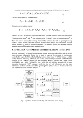 A NEW METHOD OF SMALL-SIGNAL CALIBRATION BASED ON KALMAN FILTER | PDF