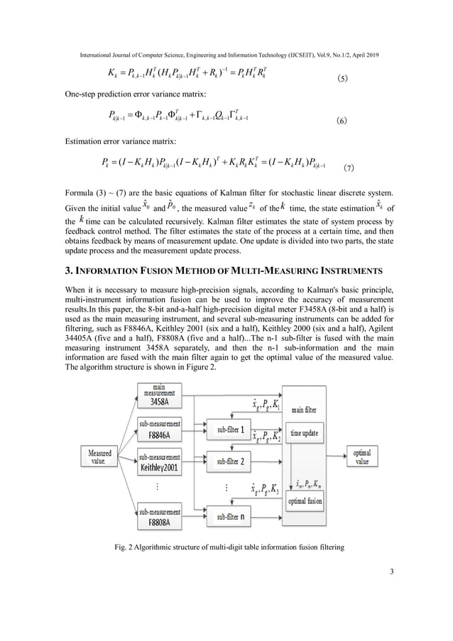 A NEW METHOD OF SMALL-SIGNAL CALIBRATION BASED ON KALMAN FILTER | PDF