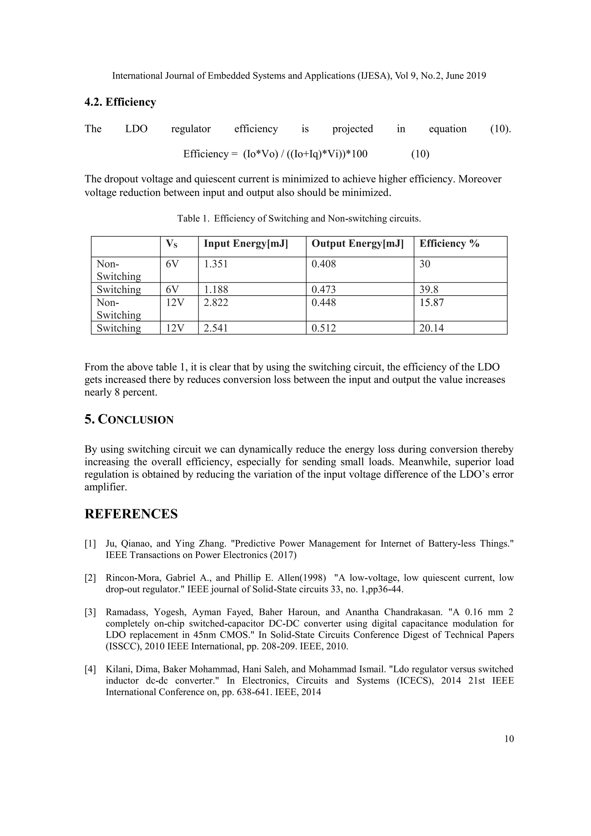 ENERGY-EFFICIENT LOW DROPOUT REGULATOR WITH SWITCHING MECHANISM AND COURSE REGULATOR FOR ...