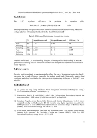ENERGY-EFFICIENT LOW DROPOUT REGULATOR WITH SWITCHING MECHANISM AND ...