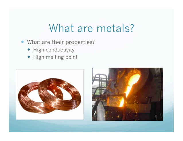 What are metals, semimetals, and nonmetals? PDF | PPT