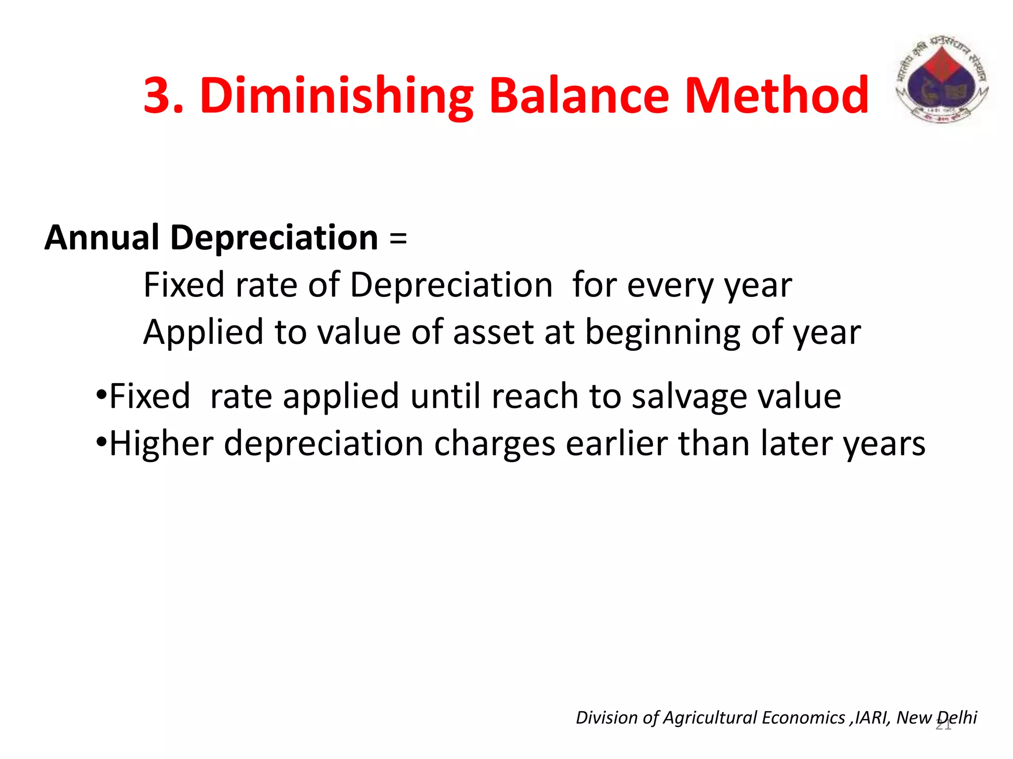 PPT for valuation of assets and calculation of Deprec 24.9 | PPTX