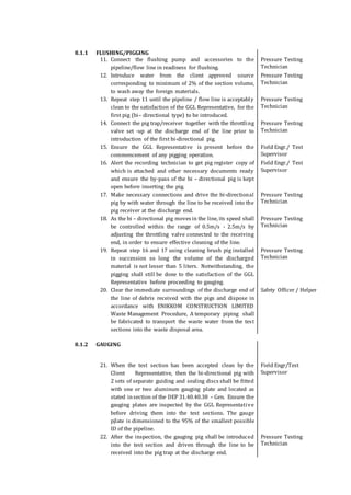 Hydrotest REPORT FOR 4'' 158m Line. | DOCX