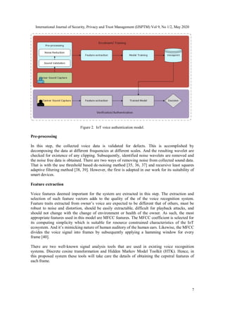 VOICE BIOMETRIC IDENTITY AUTHENTICATION MODEL FOR IOT DEVICES | PDF