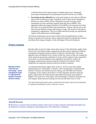 Using Big Data Smarter Decision Making | PDF